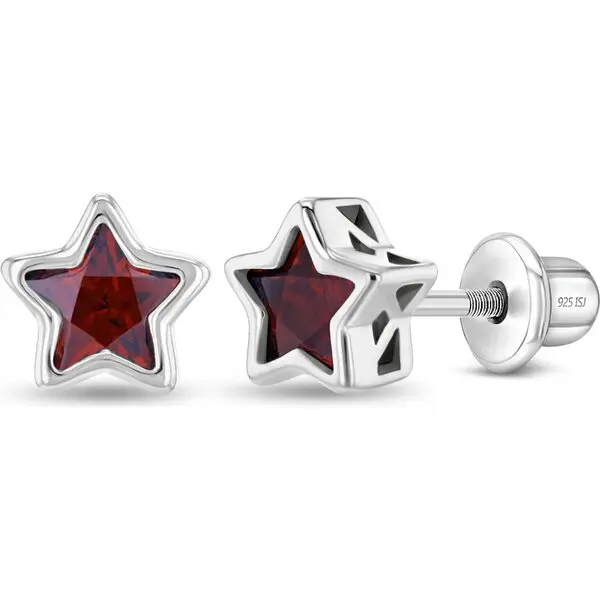 IN SEASON JEWELRY Cubic Zirconia Star Earrings - January