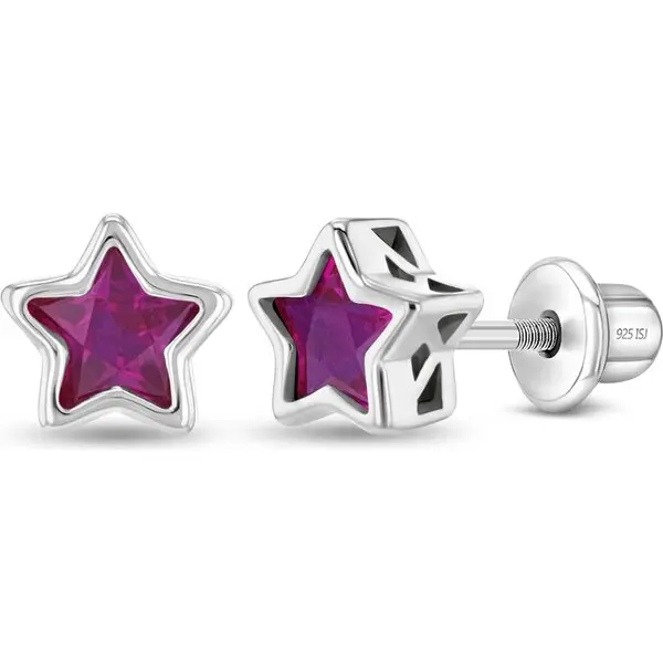 IN SEASON JEWELRY Cubic Zirconia Star Earrings - July