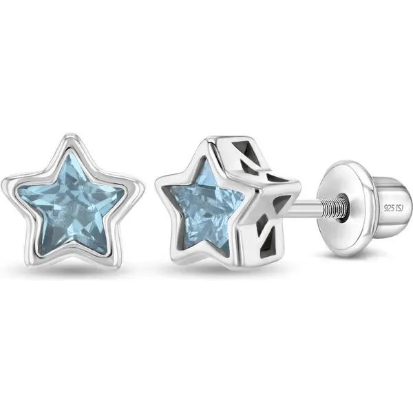 IN SEASON JEWELRY Cubic Zirconia Star Earrings - March