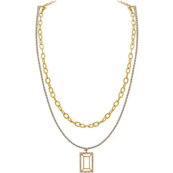 DHWANI BANSAL Vazio Layered Necklace - Gold Plated