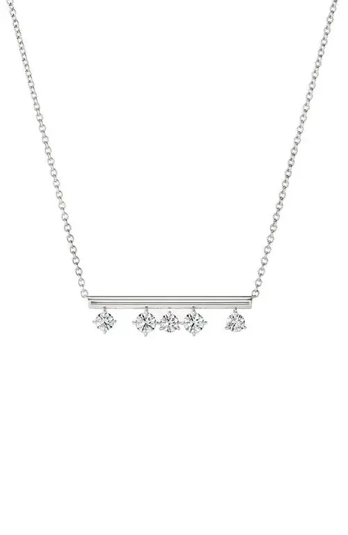 Hearts On Fire Barre Diamond Pendant Necklace - White Gold/ Diamond