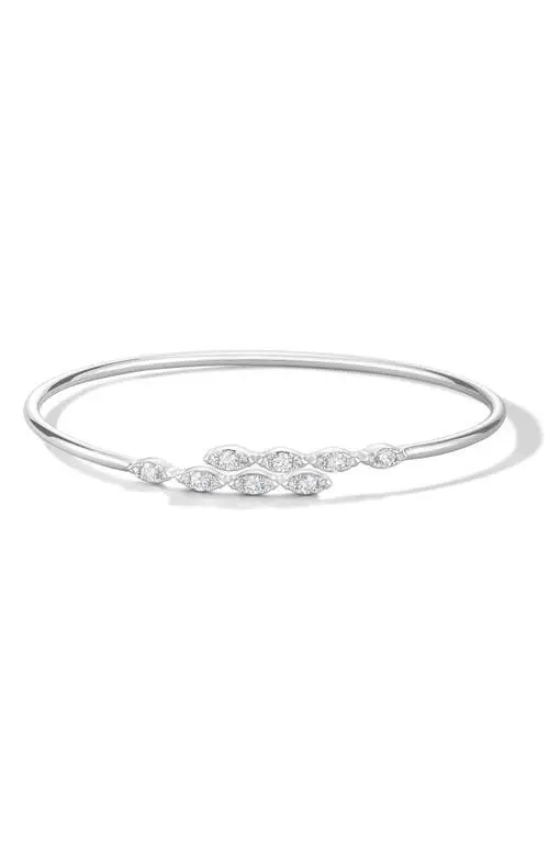 Hearts On Fire Aerial Marquise Diamond Bangle - White Gold