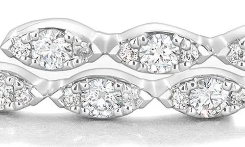 Hearts On Fire Aerial Marquise Diamond Bangle - White Gold