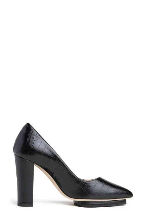 BEAUTIISOLES Pippa Pointed Toe Platform Pump - Black