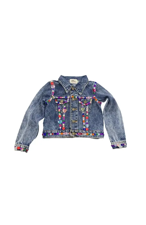 LOLA + THE BOYS Denim Embellished Jacket