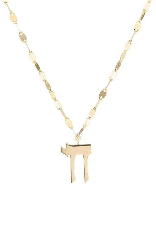 Lana Jewelry Chai 14k Charm Pendant Necklace - Gold