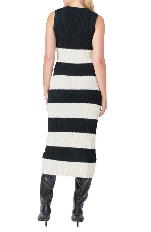 Endless Rose Stripe Midi Sweater Dress