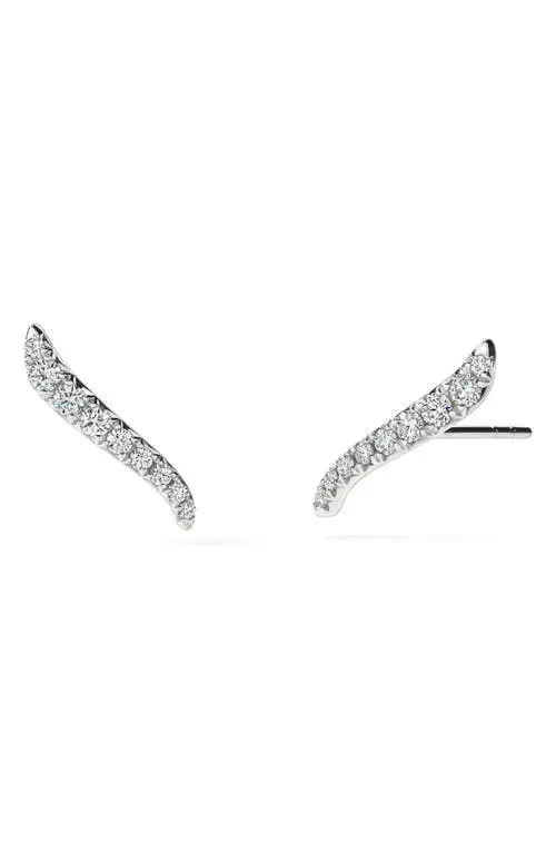 Hearts On Fire Vela Ear Climbers - White Gold