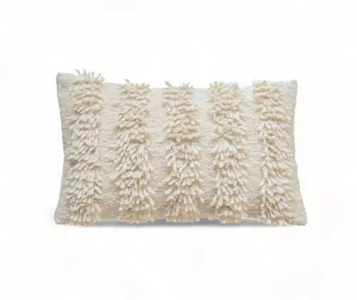 MESO GOODS San Antonio Wool Pillow Cover - Natural Ivory