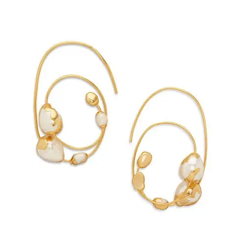 DHWANI BANSAL Dhwani Bhansal Zuri Hoop Earrings - Gold Plated