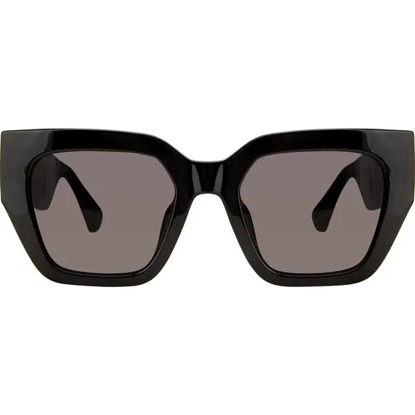 Kurt Geiger 52mm Cat Eye Sunglasses - Black/ Smoke