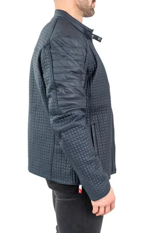 MACEOO Textured Leather Jacket