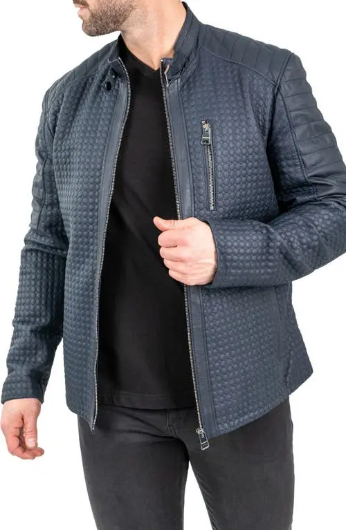 MACEOO Textured Leather Jacket