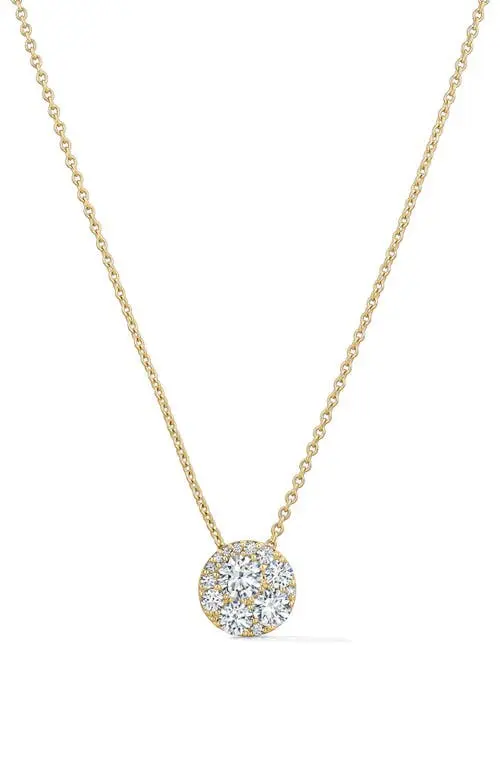 Hearts On Fire Tessa Circle Diamond Pendant Necklace - White Gold/ Diamond