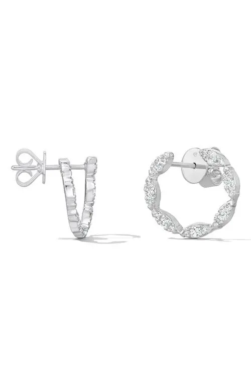 Hearts On Fire Aerial Wrap Diamond Hoop Earrings