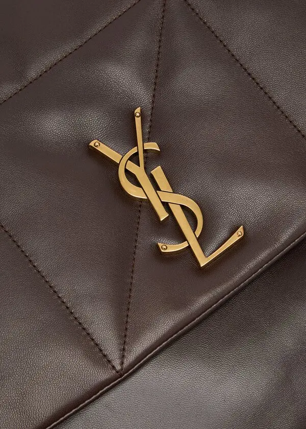 Saint Laurent Jamie 4.3 Xl Leather Shoulder Bag - Chocolate