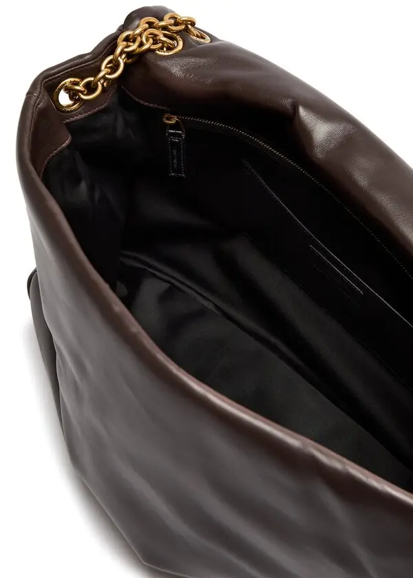 Saint Laurent Jamie 4.3 Xl Leather Shoulder Bag - Chocolate