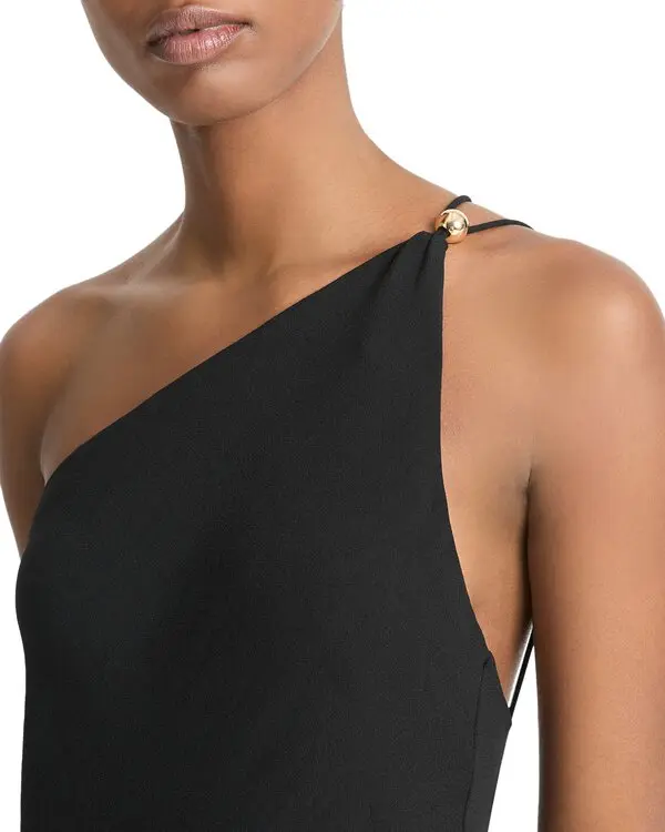 vince one shoulder jewel sphere dress Vince One Shoulder Jewel Sphere Dress