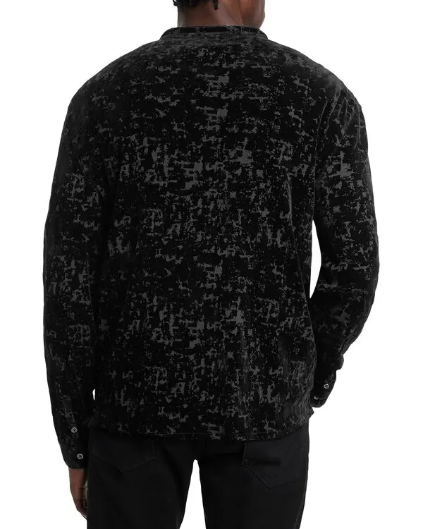 John Varvatos Valencia Regular Fit Velour Burnout Shirt