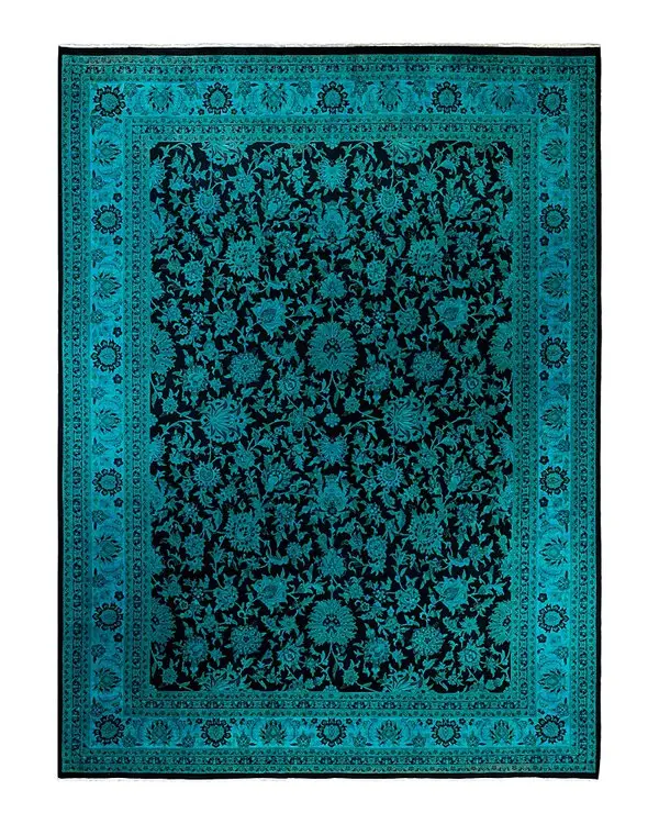 Bloomingdale'S Fine Vibrance M1252 Area Rug, 9'2 X 12'5 - Black