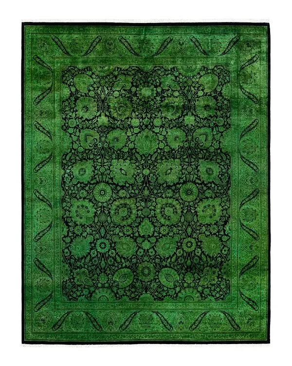 Bloomingdale'S Fine Vibrance M1456 Area Rug, 8'1 X 10'6 - Black