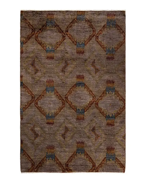 Bloomingdale'S Fine Vibrance M1695 Area Rug, 6'2 X 9'6 - Brown