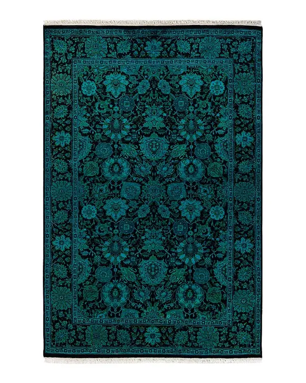 Bloomingdale'S Fine Vibrance M1030 Area Rug, 4'1 X 6'1 - Black