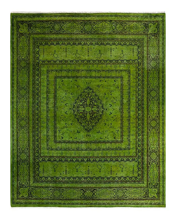 Bloomingdale'S Fine Vibrance M995 Area Rug, 8'1 X 10'2 - Green