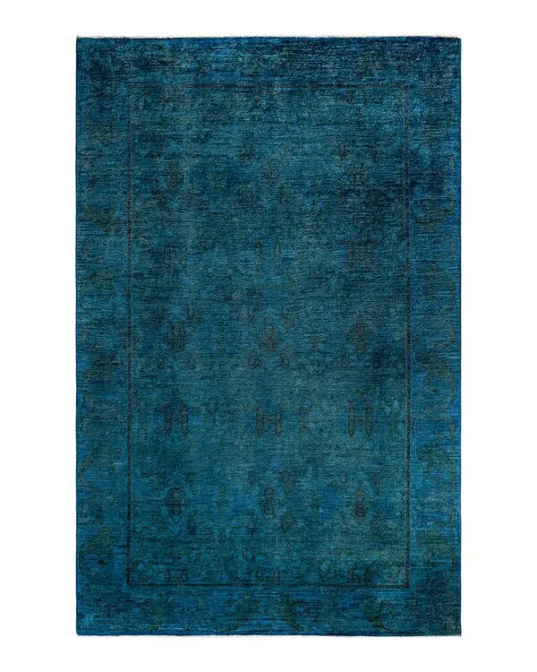 Bloomingdale'S Fine Vibrance M1599 Area Rug, 6' X 9'1 - Blue
