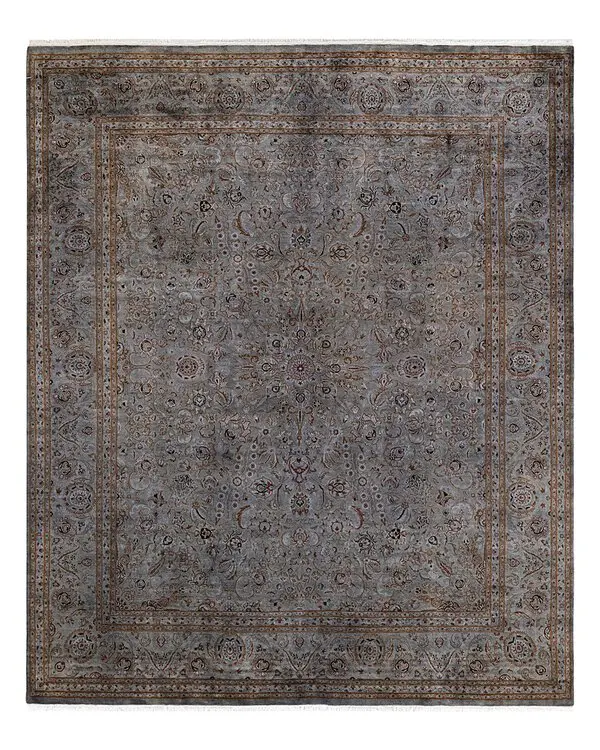Bloomingdale'S Fine Vibrance M1496 Area Rug, 8'2 X 9'9 - Silver