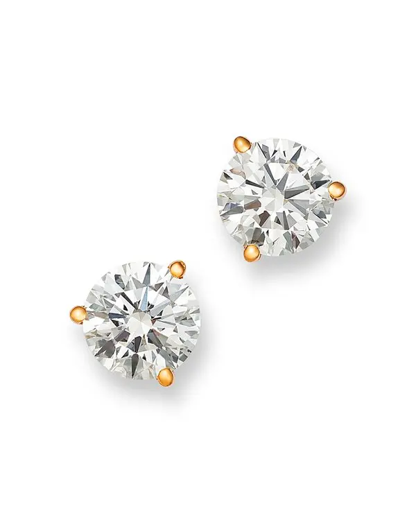 Bloomingdale'S 3.0 Tcw Lab Grown Diamond Stud Earrings - Yellow Gold