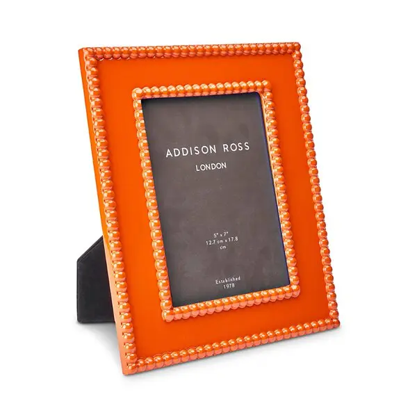 ADDISON ROSS Bobbin Picture Frame, 5 X 7 - Orange