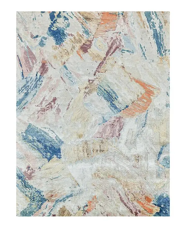 EXQUISITE RUGS Floor Art 6880 Area Rug, 8' X 10 - Silver/black