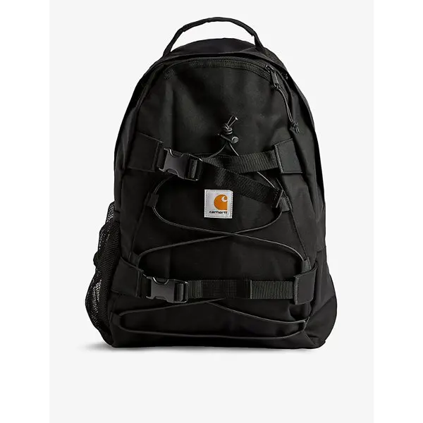 Carhartt Work In Progress Kickflip Brand-appliqué Woven Backpack - Black