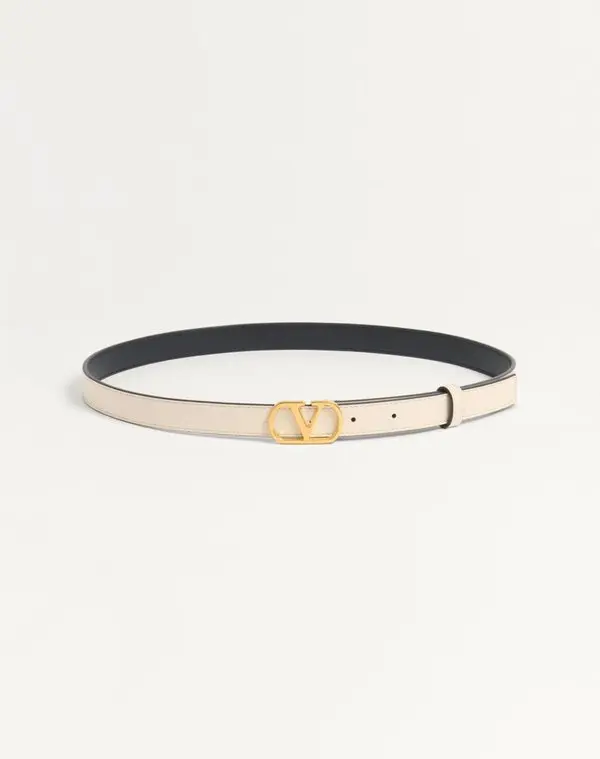 Valentino Garavani Vlogo Signature Belt - Butter
