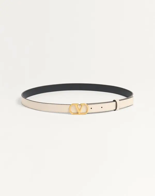 Valentino Garavani Vlogo Signature Belt - Butter