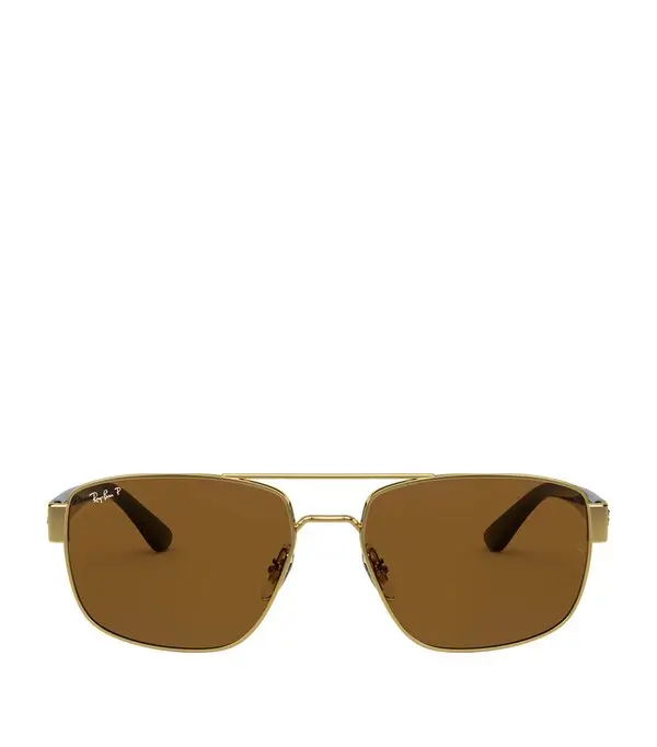 Ray-ban Rectangular Sunglasses - Gold