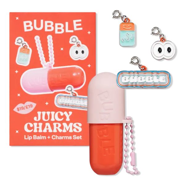 BUBBLE Juicy Charms Lip Balm Bling Kit