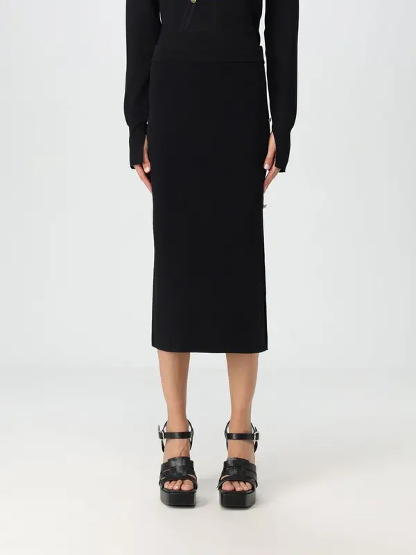 Versace Button Detailed Midi Skirt