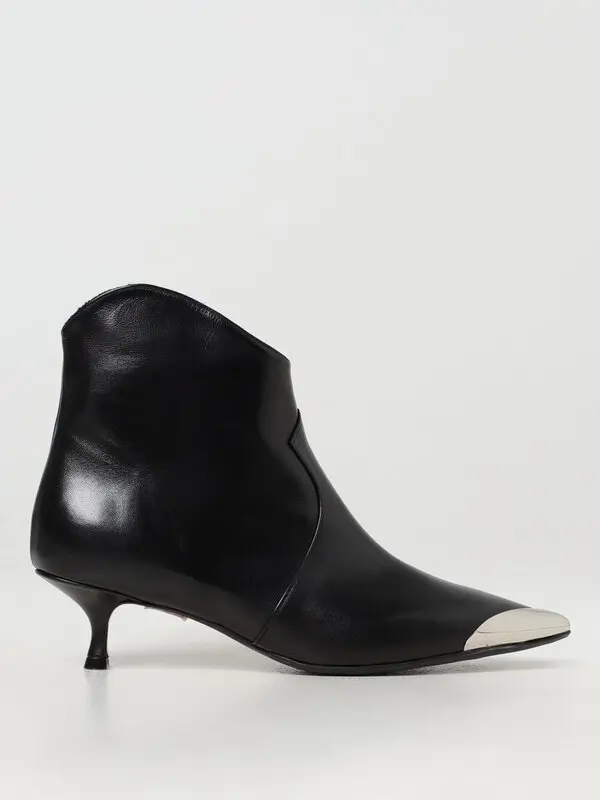 ANNA F. Leather Ankle Boots