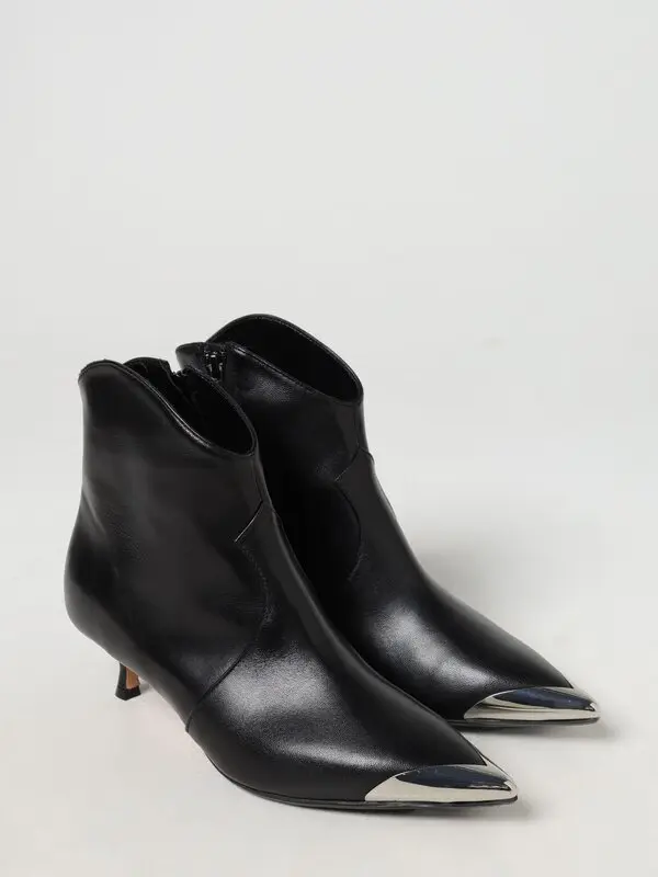 ANNA F. Leather Ankle Boots