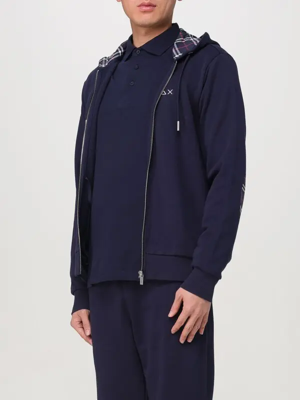 SUN 68 Full Zip Sweatshirt - Blue