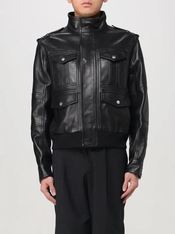 Balmain Leather Bomber Jacket