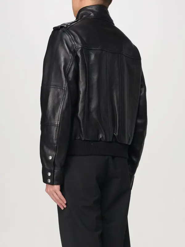 Balmain Leather Bomber Jacket