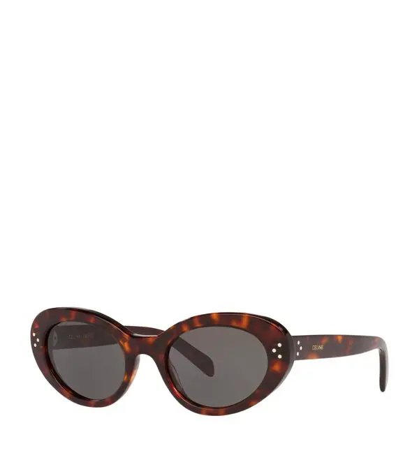Celine Acetate Oval Sunglasses