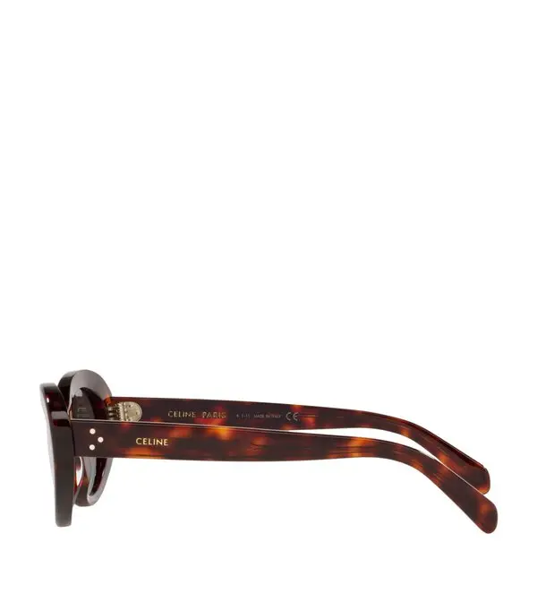 Celine Acetate Oval Sunglasses