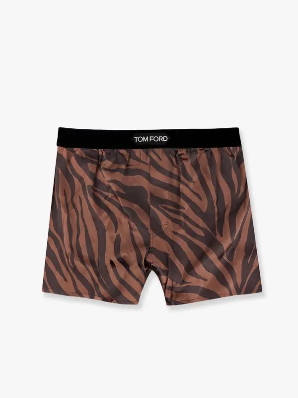 TOM FORD Silk Boxer - Brown