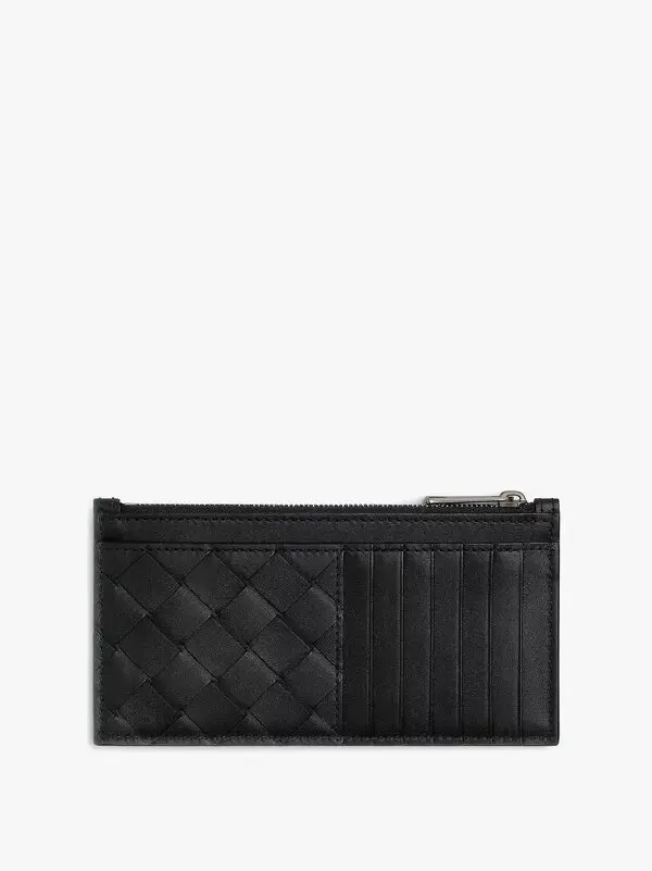 Bottega Veneta Leather Wallet With Intrecciato Motif