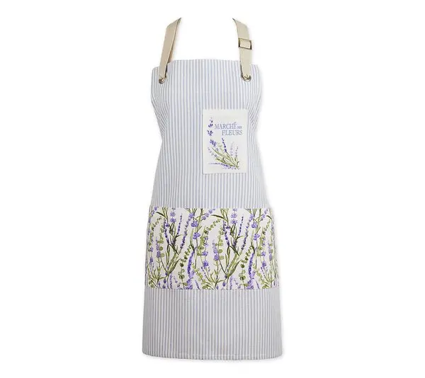 DESIGN IMPORTS Provence Lavender Apron - One-color