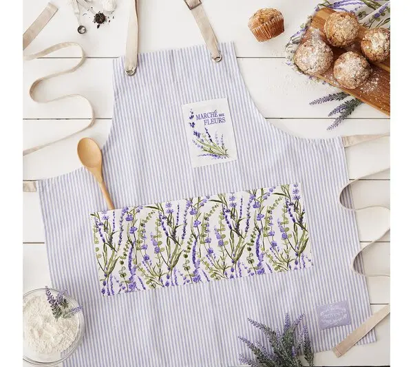 DESIGN IMPORTS Provence Lavender Apron